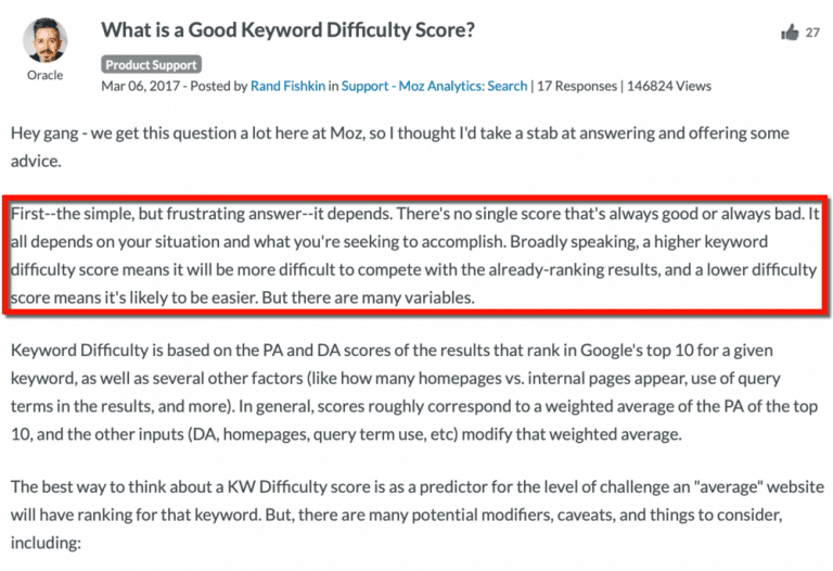 Keyword Difficulty Analysis – Find Easy To Rank Keywords